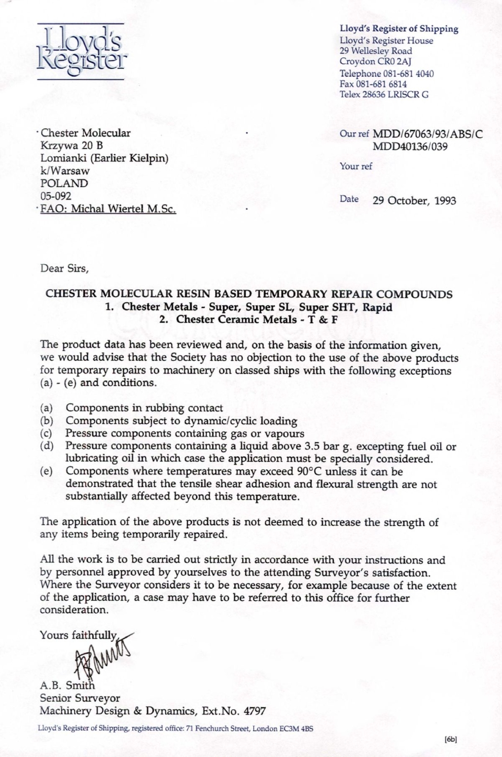 Referencje – Chester Molecular